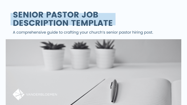 Senior Pastor Job Description Template